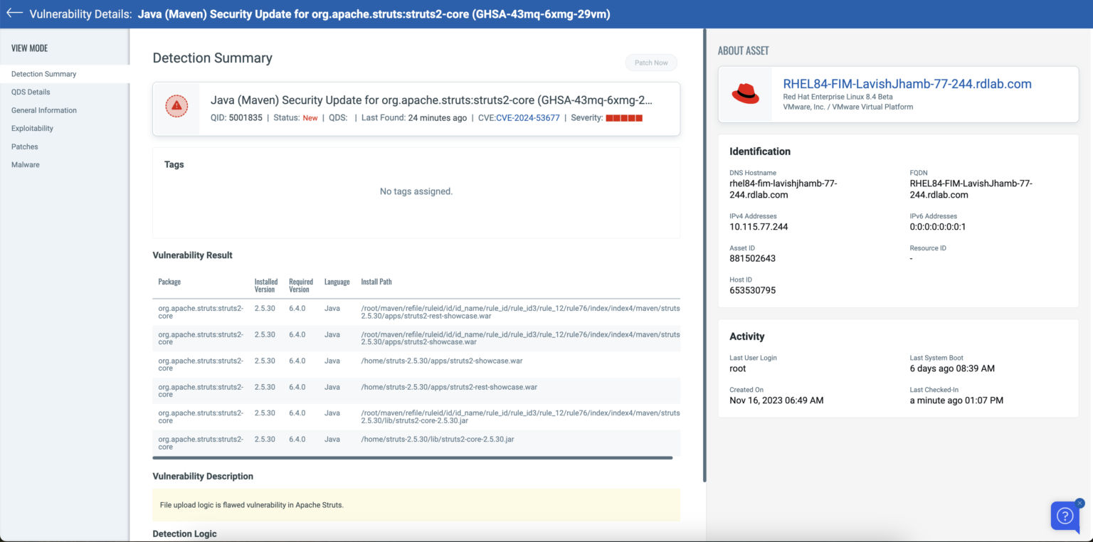 Critical Apache Struts File Upload Vulnerability Cve 2024 53677—risks 5095